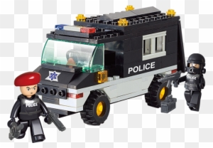 Sluban City Police Swat Action Teams Military Building - Patrol Car ...