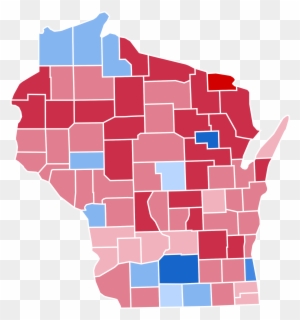 Wisconsin 2016 Election Results By County - Free Transparent PNG ...