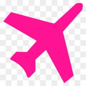 Deep Pink Airplane 3 Icon - Airplane Icon Pink Png - Free Transparent ...