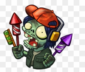 Pvz Fireworks Zombie - Free Transparent PNG Clipart Images Download