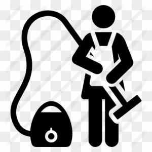 Housekeeper Icon - Cleaning Service Icons - Free Transparent PNG ...