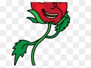 Cartoon Rose - Draw A Rose With A Face - Free Transparent PNG Clipart ...