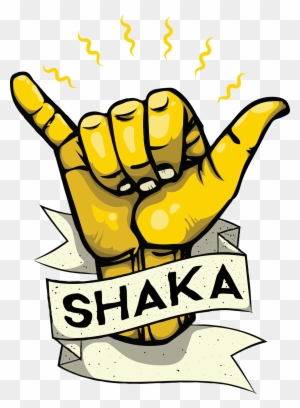 Shaka Sticker - Free Transparent PNG Clipart Images Download