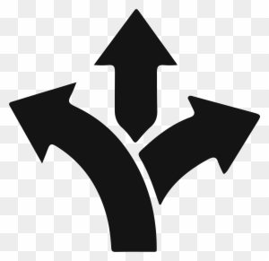 Traffic Management - Three Way Arrow - Free Transparent PNG Clipart ...