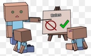 Minecraft Box Danbo Rules By Annahstas - Cartoon - Free Transparent PNG ...