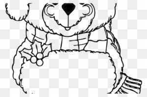 Astonishing Christmas Clipart Black And White Drawing - Christmas Bear ...