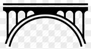 Wooden Arch Bridge, Vector Illustration - Arch Bridge Bridge Icon Png ...