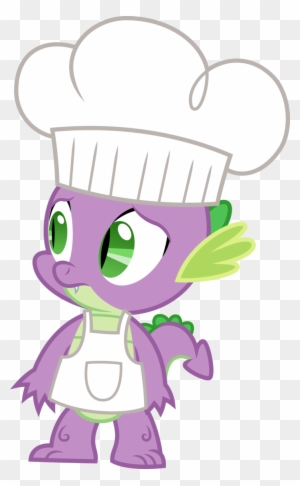 Spike As A Chef By Chrzanek97 - Cartoon - Free Transparent PNG Clipart ...