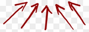 Drawn Arrow Single - Red Hand Drawn Arrows - Free Transparent PNG ...