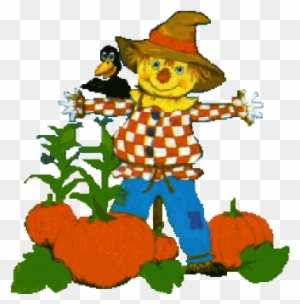 Scarecrow Clipart - Scarecrows In The Pumpkin Patch: Linework Pattern ...