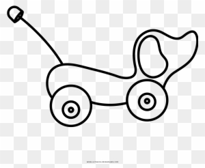 Toy Dog Coloring Page - Drawing - Free Transparent PNG Clipart Images ...