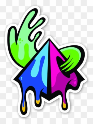 Trippy Drippy Pyramid Sticker - Stickers Trippy Png - Free Transparent ...