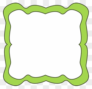 Lime Border Frame Png Clipart - Free Printable Stationery Black And ...