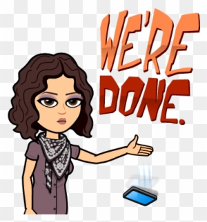 Bitmoji We Are Done - Free Transparent PNG Clipart Images Download