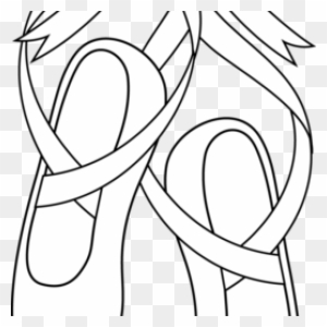 Ballerina Shoes Clip Art Ballet Slippers Line Art Free - Ballet Shoe ...