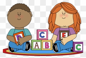 Kids Playing With Blocks - Kids Playing With Blocks Clip Art - Free ...