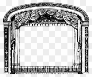 Theatre Border Clip Art Stage Curtain Border: Over 3,060 Royalty Free
