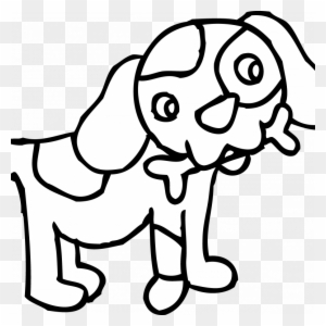 Small Size - Cartoon Dog To Color - Free Transparent PNG Clipart Images ...