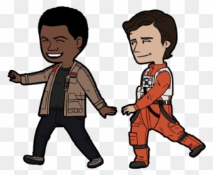 Stormpilot Finnpoe Poe Dameron Finn Fn-2187 Star Wars - Cartoon - Free ...