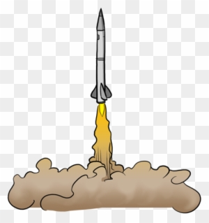 Rocket, Missile, Lift-off, - Cartoon Spaceship Rocket Png - Free ...