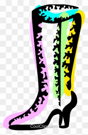 Ladies Boots Royalty Free Vector Clip Art Illustration - Illustration ...