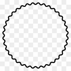 Original Png Clip Art File Yellow & Blue Scallop Circle - Scalloped ...