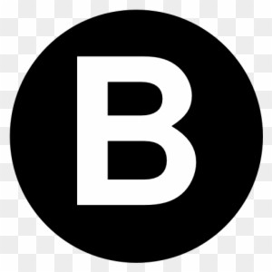White Letter B Clip Art At Clker - Linked In Icon Round Png - Free ...