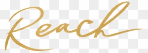 Reach - Calligraphy - Free Transparent PNG Clipart Images Download