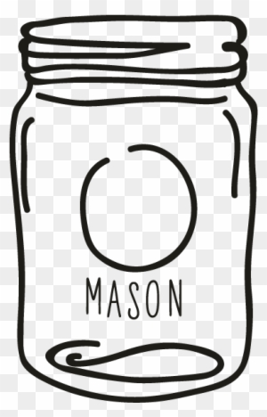 Smock Mason Jar 2 Motif - Smock Mason Jar 2 Motif - Free Transparent ...