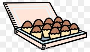 Chocolates Royalty Free Vector Clip Art Illustration - Box Of ...