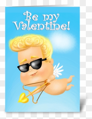 Cupid Cool Valentines Greeting Card - Cool Cherib Large Tote Bag - Free ...