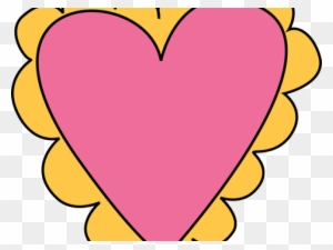 Valentine`s Day Clipart Scalloped Heart - Clip Art - Free Transparent ...