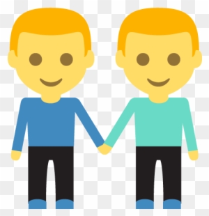 Download Two Men Holding Hands Iphone Emoji Icon In - Two Men Holding ...