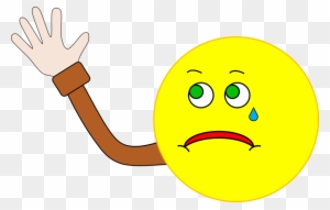 Fifth Grade Farewell - Sad Emoji Waving Goodbye - Free Transparent PNG ...