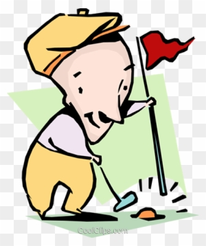 Playing Golf Royalty Free Vector Clip Art Illustration - Best Golf ...