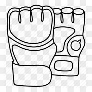 Mma Gloves Drawing
