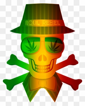 Rasta Skull - Skull Candy Logo Rasta - Free Transparent PNG Clipart ...