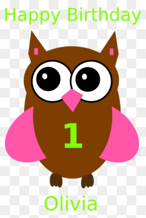 How To Set Use Pink Birthday Owl Clipart - Сова Шаблон - Free ...