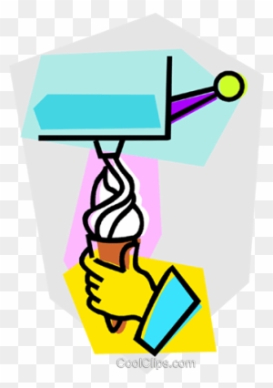 Soft Vanilla Ice Cream Cones Royalty Free Vector Clip - Soft Vanilla ...