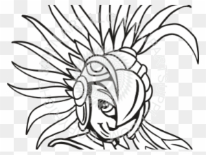Aztec Warrior Black And White Clipart Aztec Empire - Easy Aztec Warrior ...