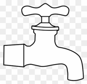 Faucet Handles & Controls Drawing Plumbing Computer - Tap Drawing Black ...