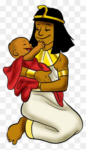 Moses Clipart Moshe - Pharaoh's Daughter Moses Cartoon - Free ...