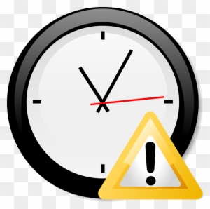 Clock And Warning - Warning Clock - Free Transparent PNG Clipart Images ...