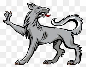 Wolf Clipart Heraldic - Wolf Coat Of Arms Png - Free Transparent PNG ...