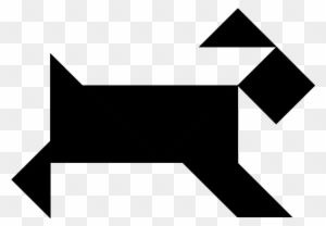 Black Tangram - Full Size PNG Clipart Images Download