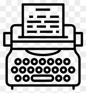 Typewriter Icon Transparent Background - Full Size PNG Clipart Images ...
