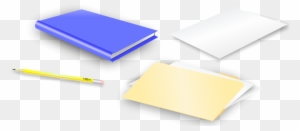 School Or Office Supplies - Folder And Pencil - Free Transparent PNG ...
