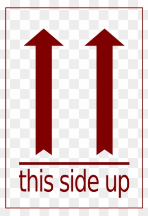 Free Side-up Label Free Art - Signs This Side Up - Free Transparent PNG ...