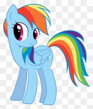 Rainbow Dash By Proenix - Rainbow Dash Hair Color - Free Transparent ...