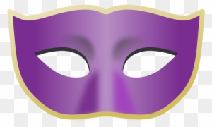 Purple Masquerade Mask Png Download - Purple Ribbon Mask Clipart Png ...